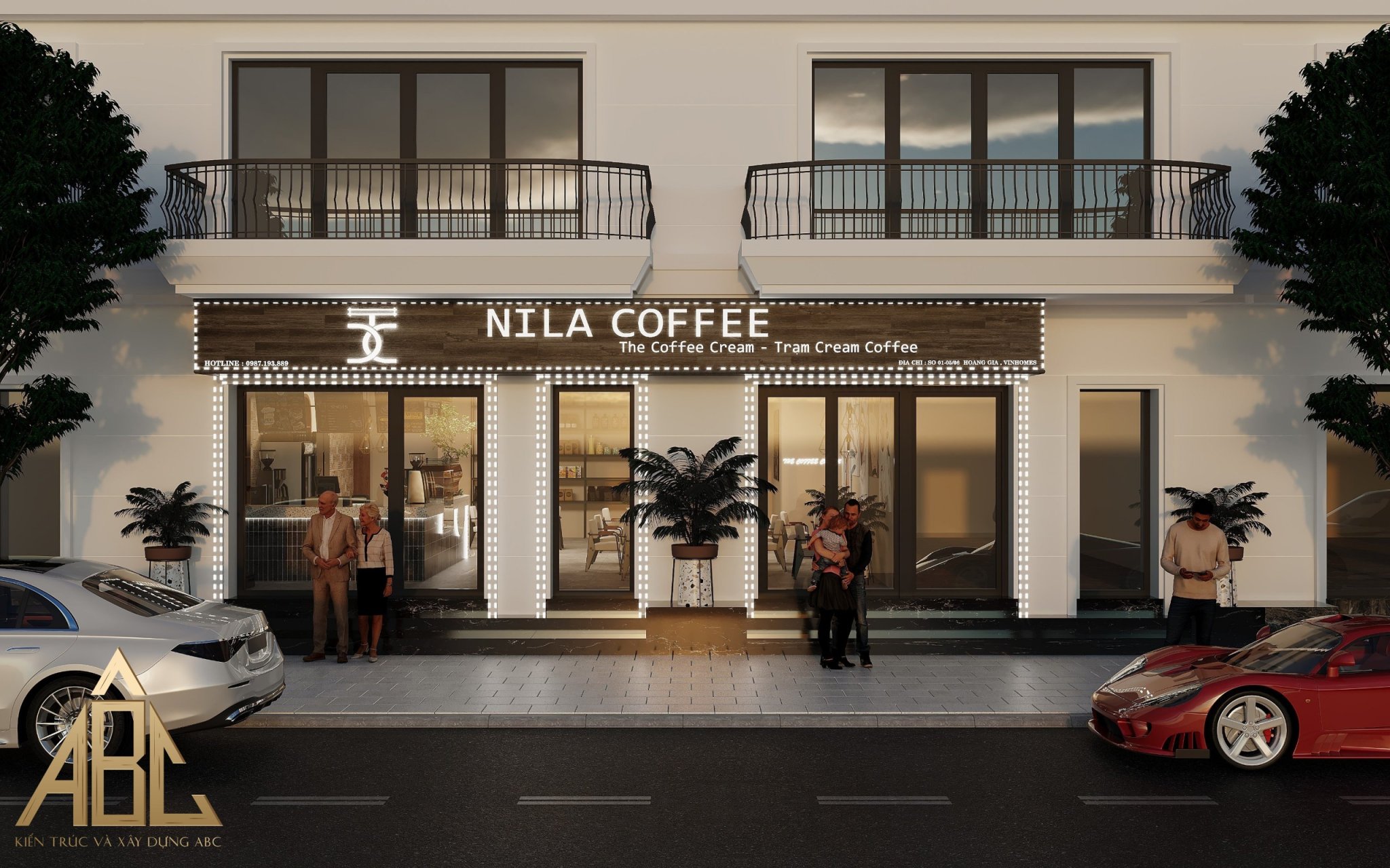 NiLa’s Coffee - Khi Màu Sắc và Hiện Đại Hòa Quyện - Kiến trúc và xây dựng ABC